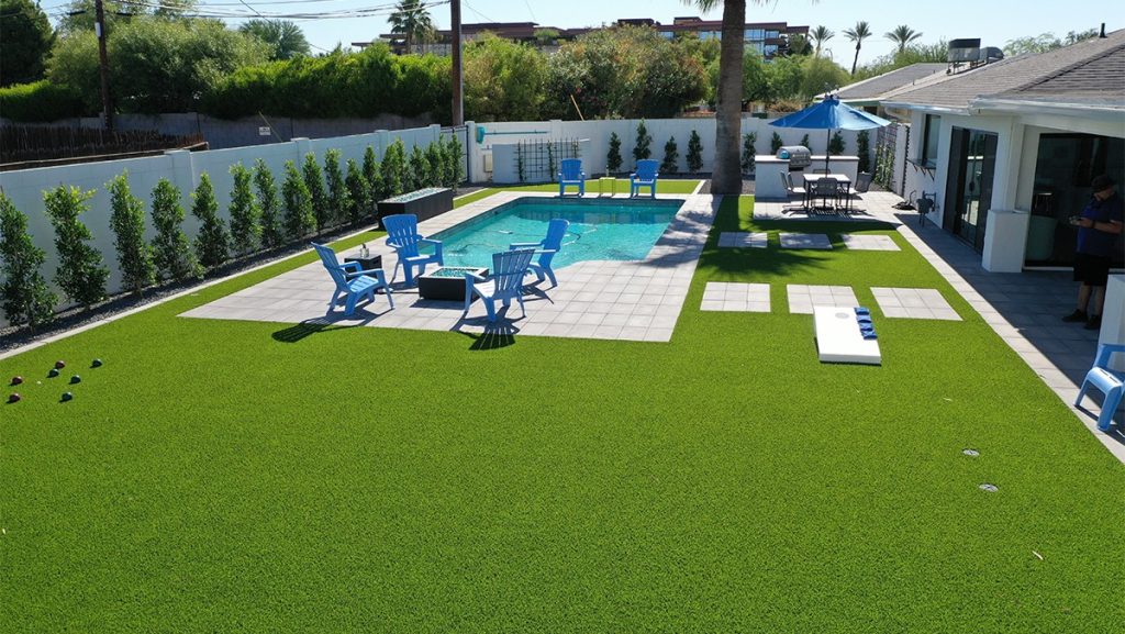 Artificial Turf in Front Yard - Paradise Greens